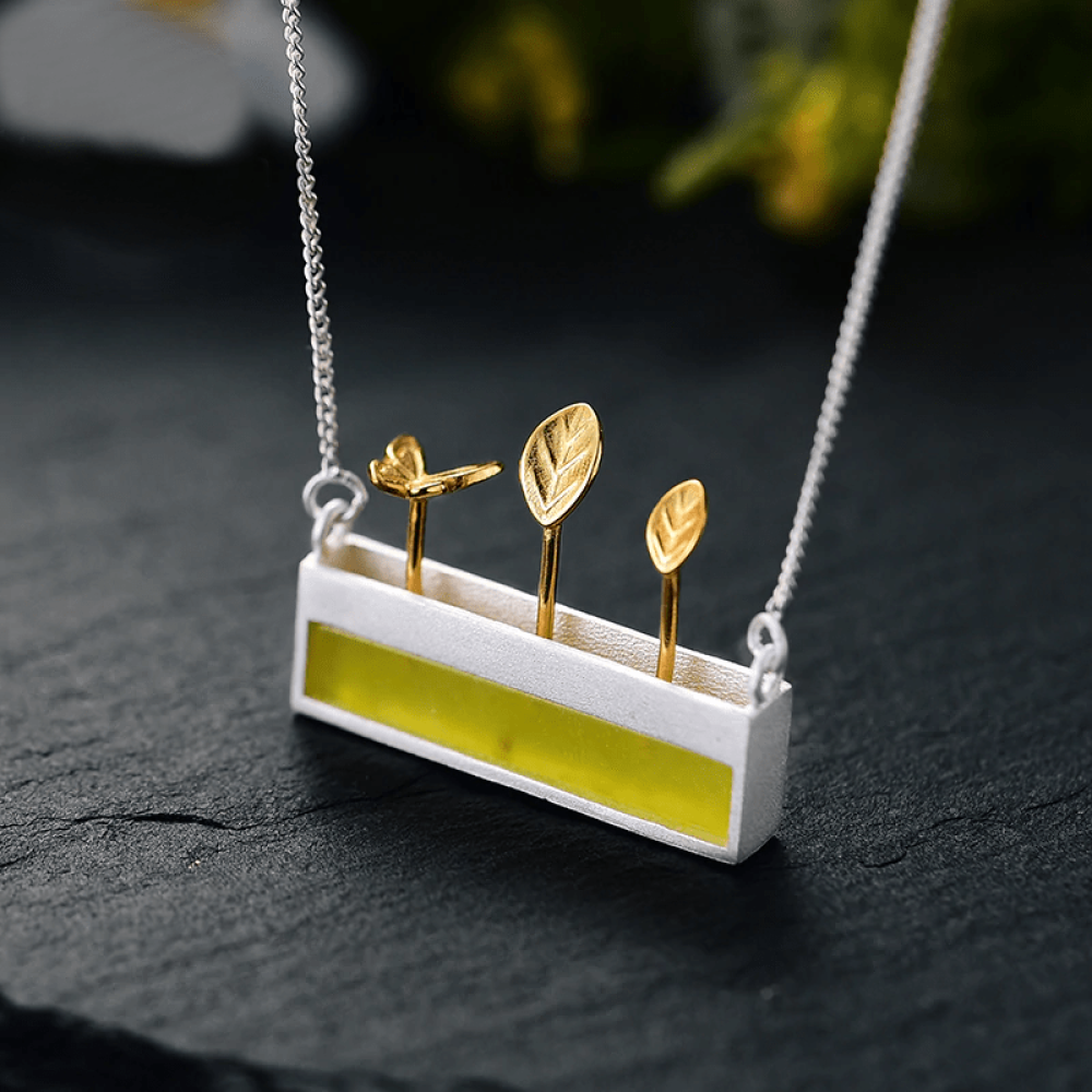 Vertical Needle Shape Handmade Pendant Necklace - Handmade Necklaces ...
