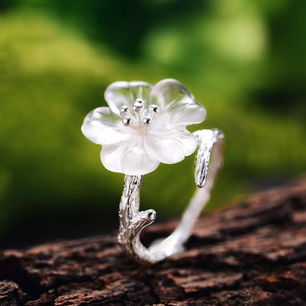 Cute Flower in the Rain Handmade Ring - Handmade Rings, Rainy Flowers ...
